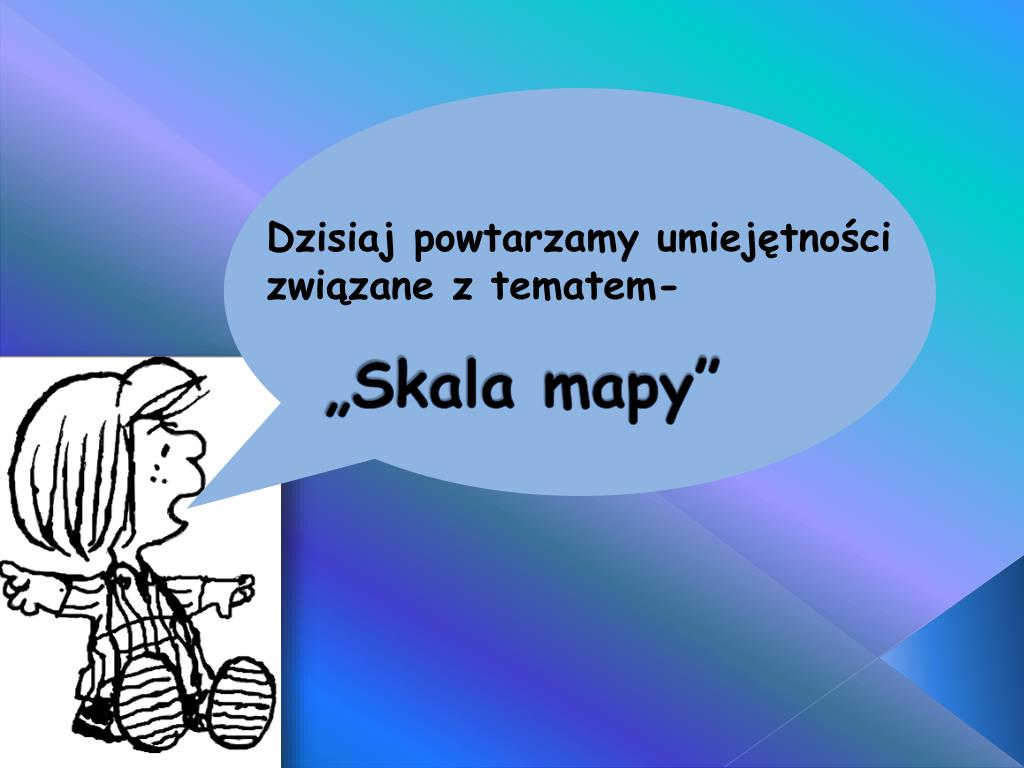 PPT - „Skala mapy” PowerPoint Presentation, free download - ID:2727495