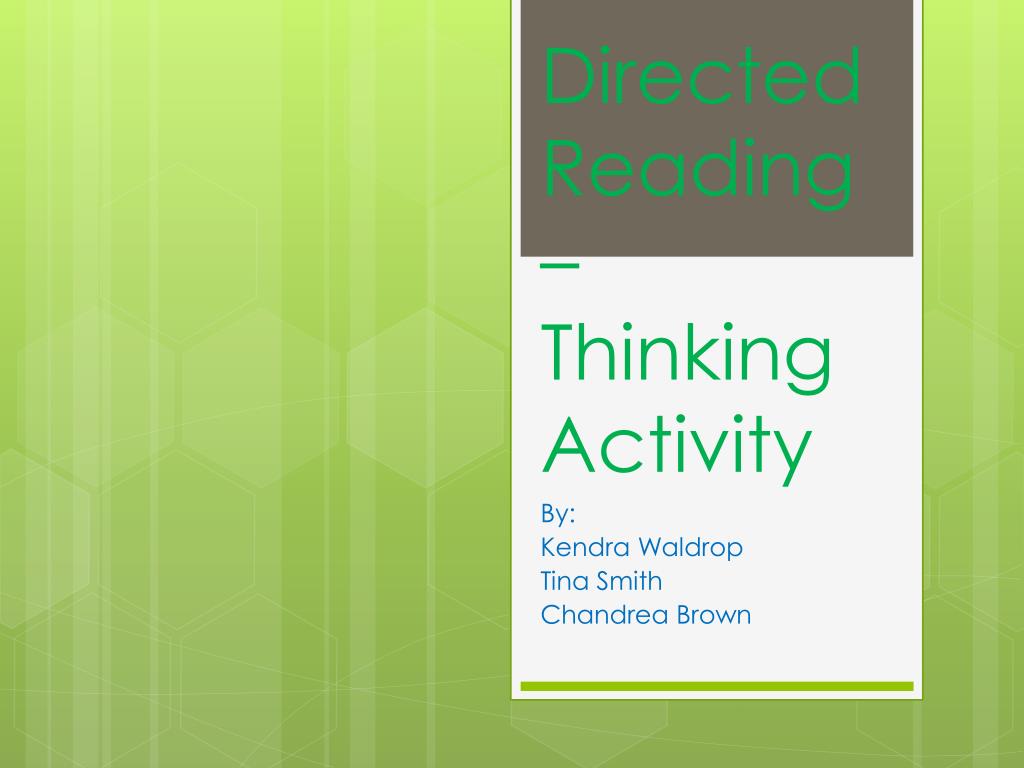 PPT - Directed Reading – Thinking Activity PowerPoint Presentation ...