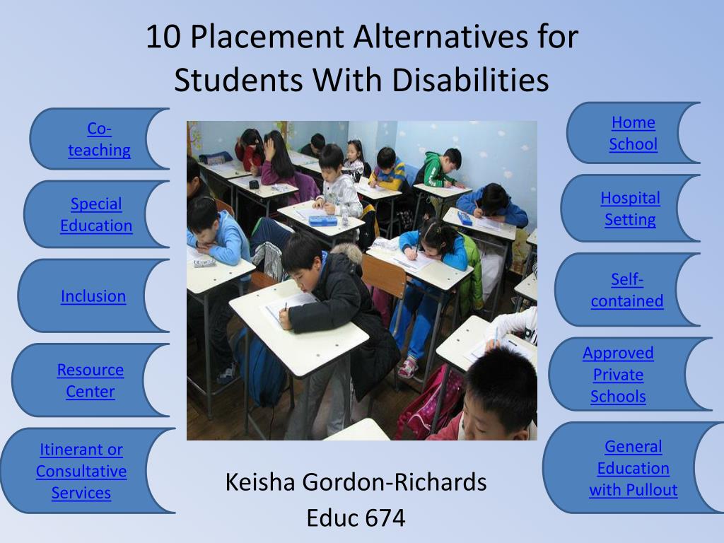 PPT - 10 Placement Alternatives for Students With Disabilities ...