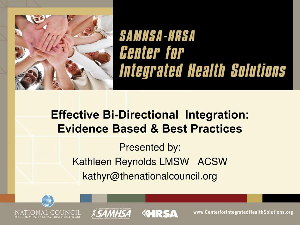 PPT - Effective Bi-Directional Integration: Evidence Based & Best ...