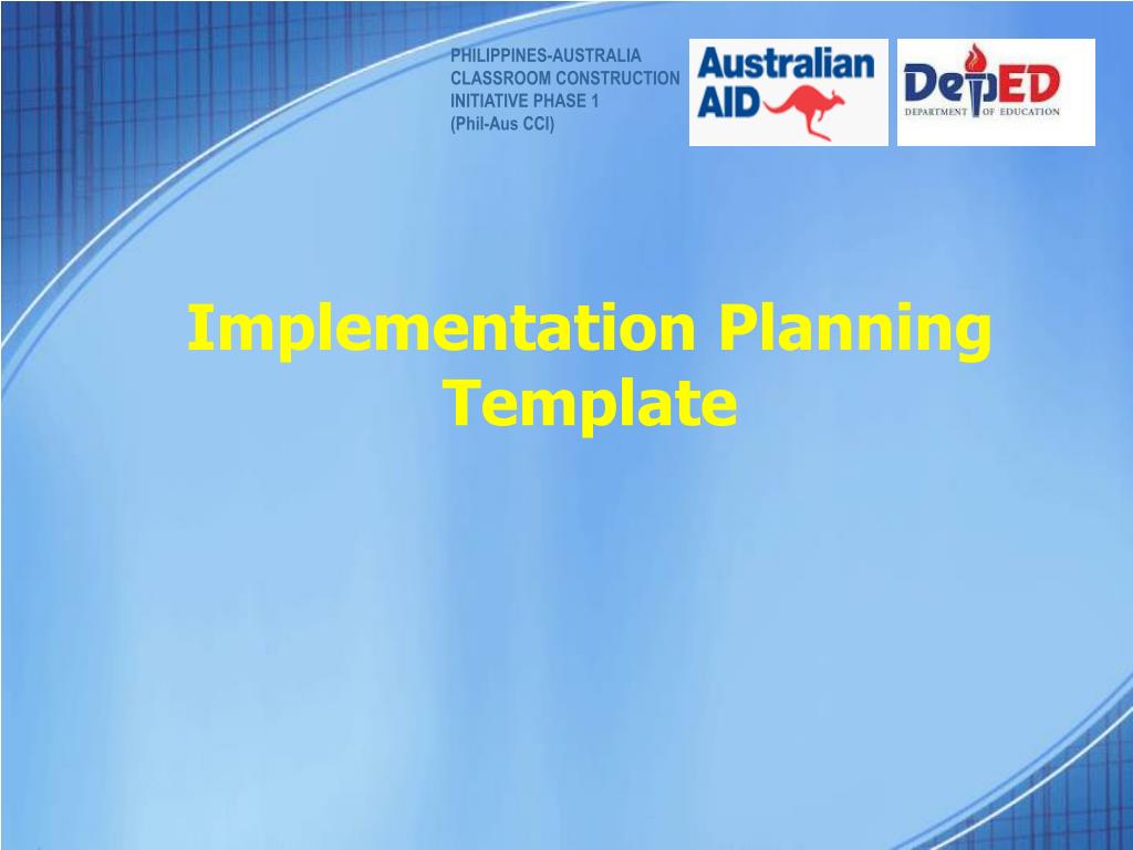 PPT - Implementation Planning Template PowerPoint Presentation, free download - ID:2730856