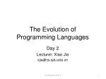 PPT - The Evolution of Major Programming Languages PowerPoint ...