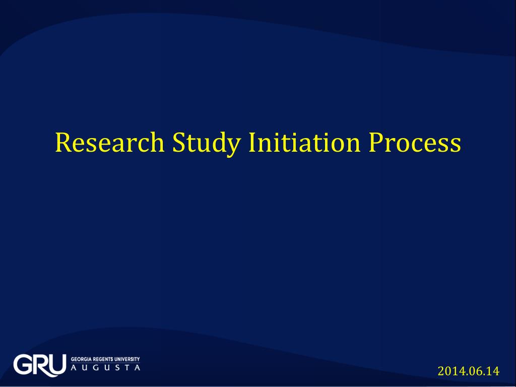 PPT - Research Study Initiation Process PowerPoint Presentation, free ...
