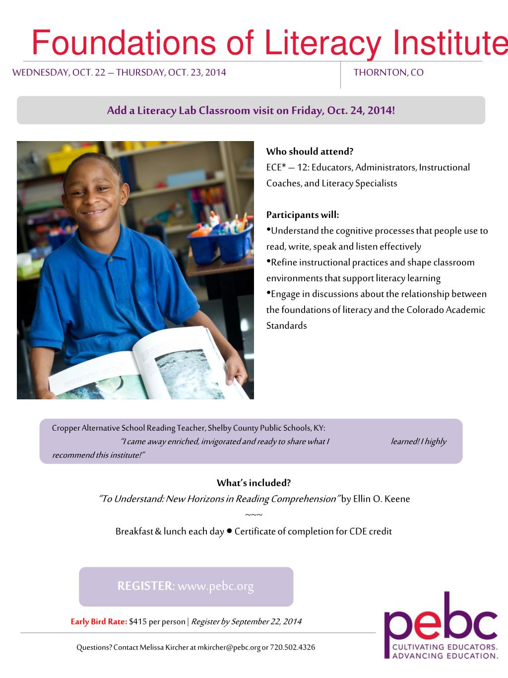 PPT - Foundations of Literacy Institute PowerPoint Presentation, free ...