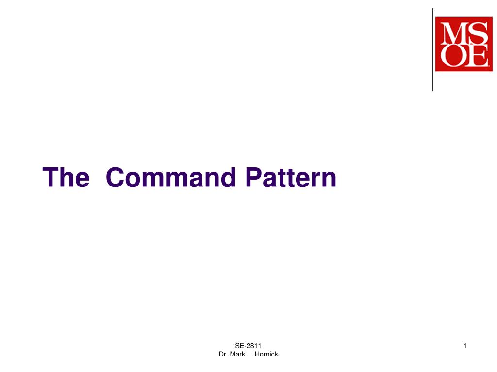 PPT - The Command Pattern PowerPoint Presentation, free download - ID ...