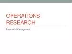 PPT - Operations Research PowerPoint Presentation, free download - ID ...