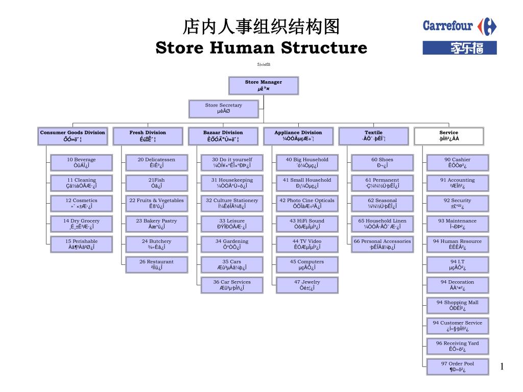 PPT - Comprehensive Organisation Chart for Store Departments and ...
