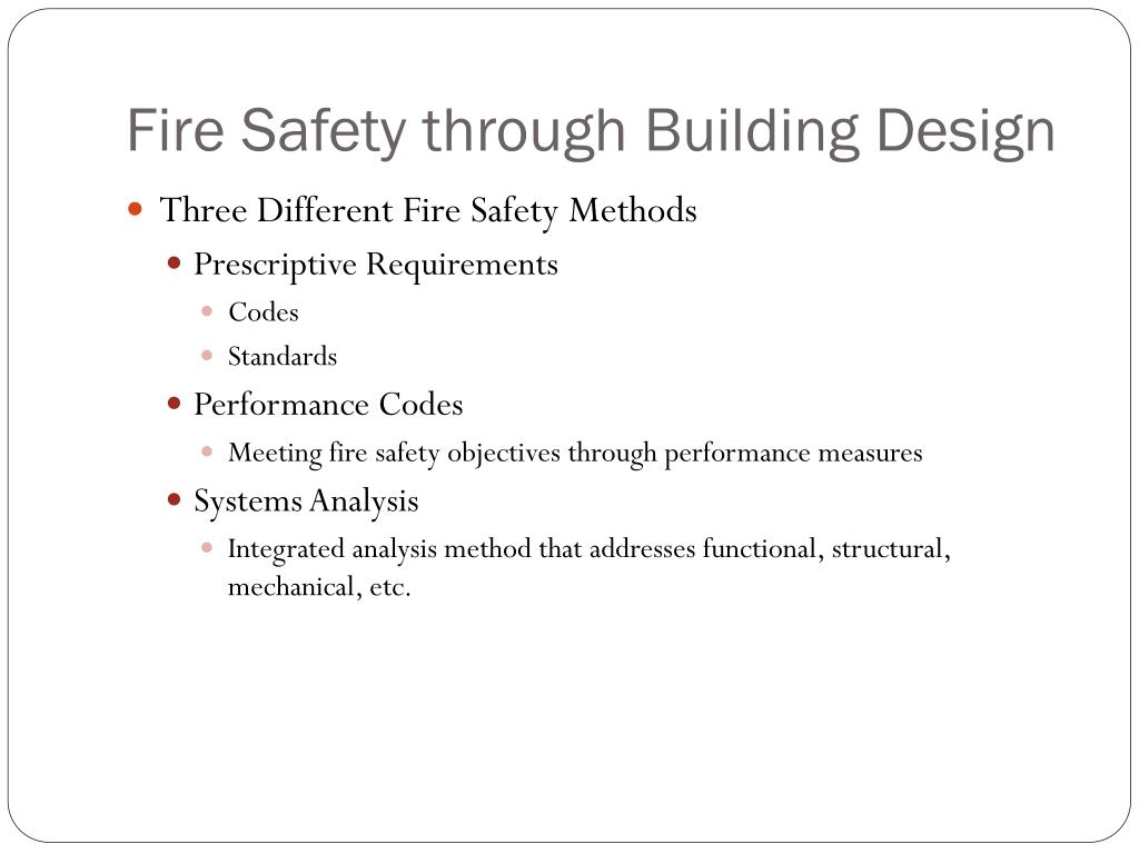 PPT - Fire Safety through Building Design PowerPoint Presentation, free ...