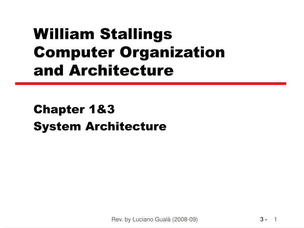 PPT - William Stallings Computer Organization and Architecture ...