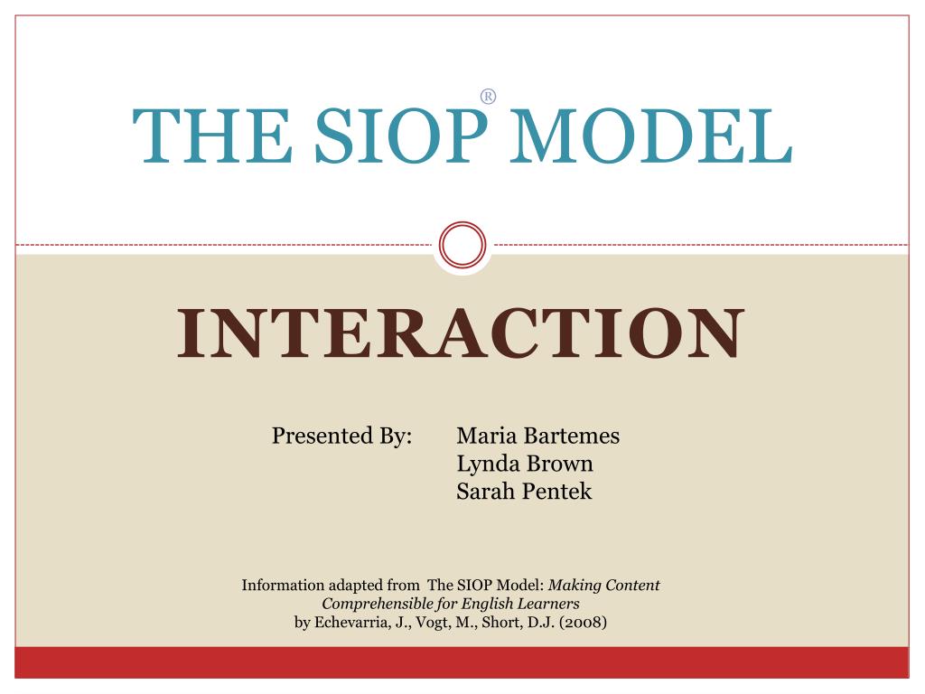 PPT - THE SIOP MODEL PowerPoint Presentation, free download - ID:2737042