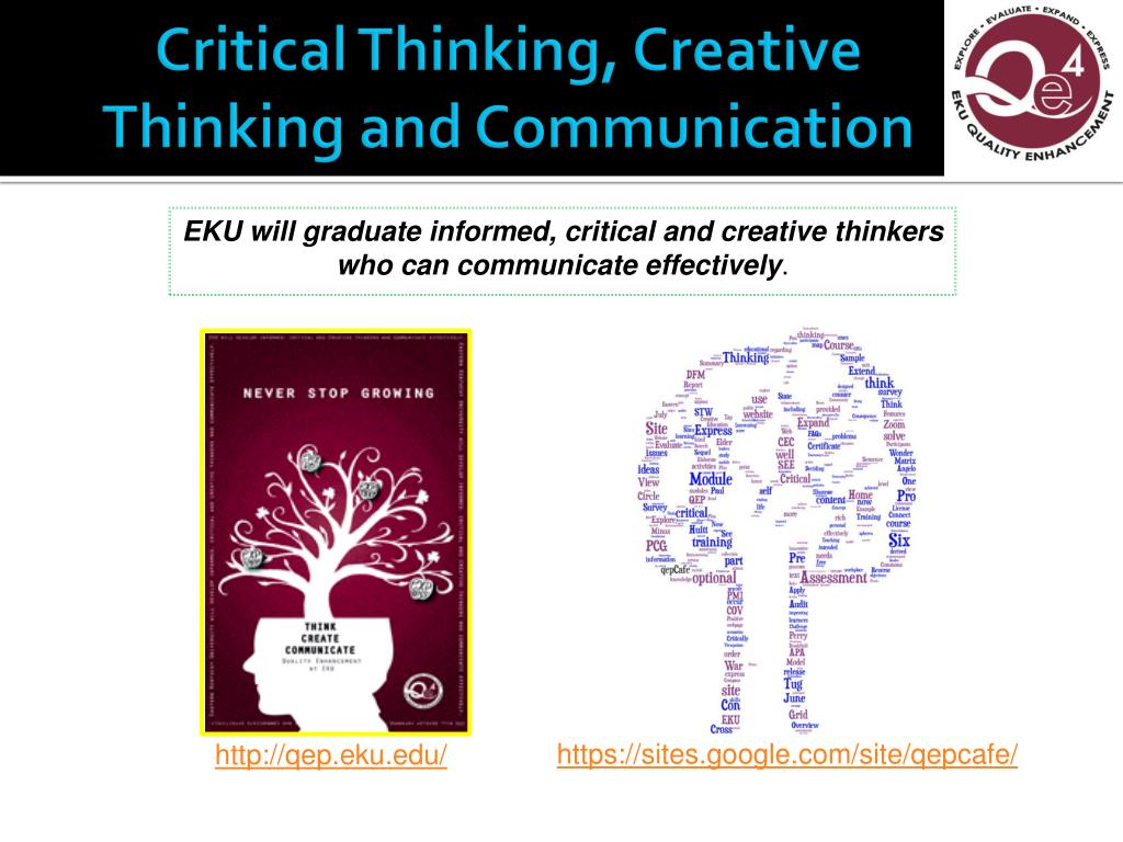 PPT - Critical Thinking, Creative Thinking and Communication PowerPoint ...
