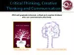 PPT - Critical and Creative Thinking PowerPoint Presentation, free ...