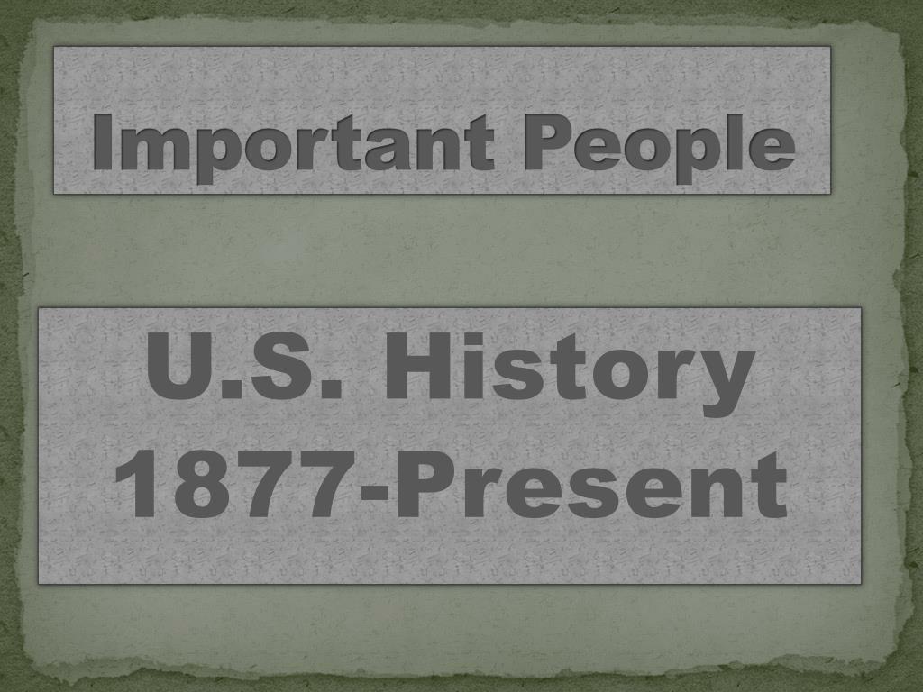 PPT - Important People PowerPoint Presentation, free download - ID:2738676