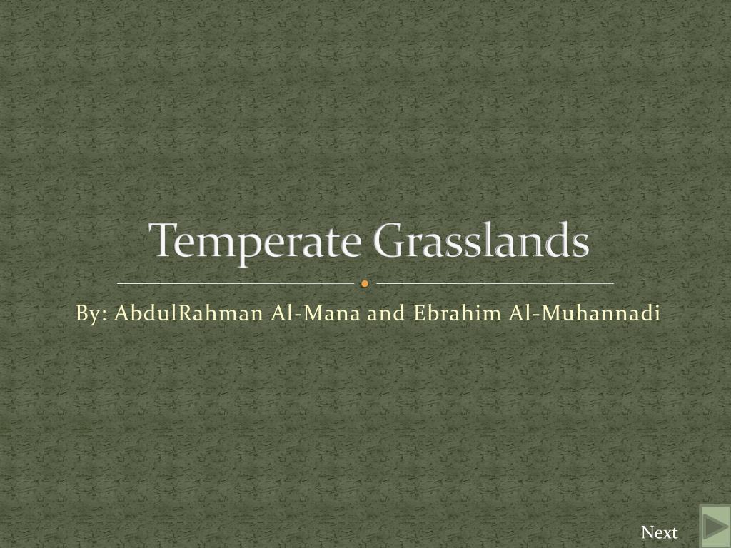 PPT - Temperate Grasslands PowerPoint Presentation, free download - ID ...