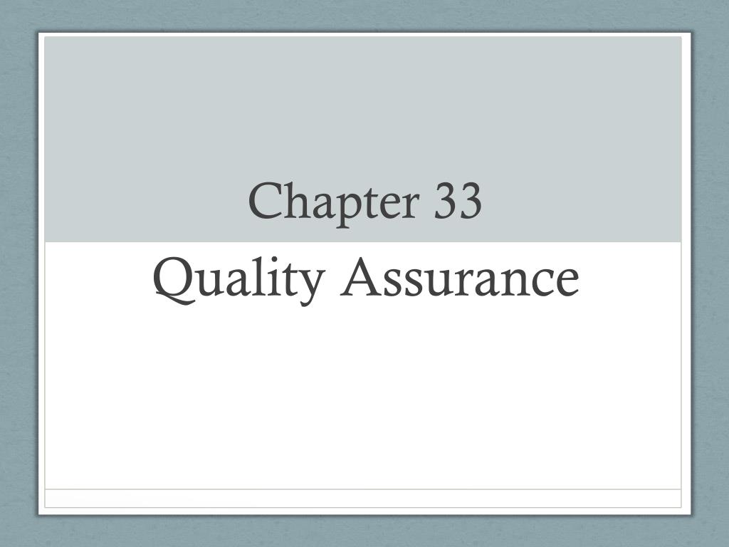 PPT - Quality Assurance PowerPoint Presentation, free download - ID:2739870