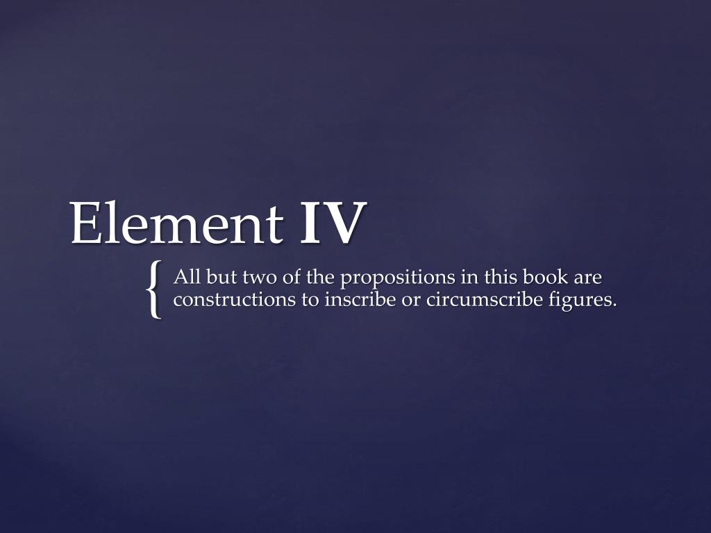 PPT - Element IV PowerPoint Presentation, free download - ID:2740879