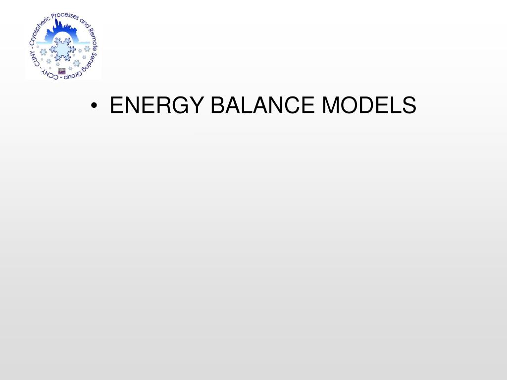 PPT - ENERGY BALANCE MODELS PowerPoint Presentation, free download - ID ...