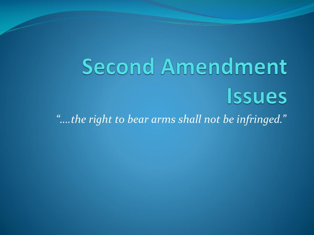 PPT - Second Amendment Issues PowerPoint Presentation, free download ...