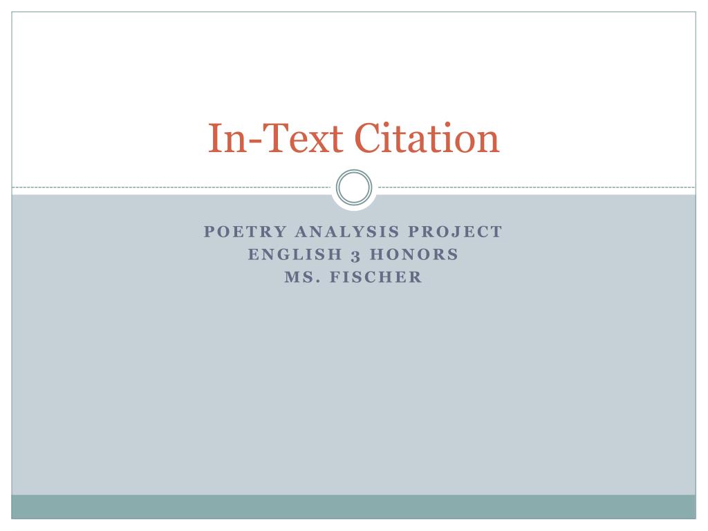 PPT - In-Text Citation PowerPoint Presentation, free download - ID:2742220