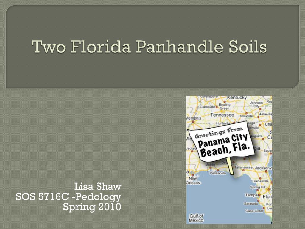 PPT - Soil Characteristics and Classification in Florida Panhandle: A ...