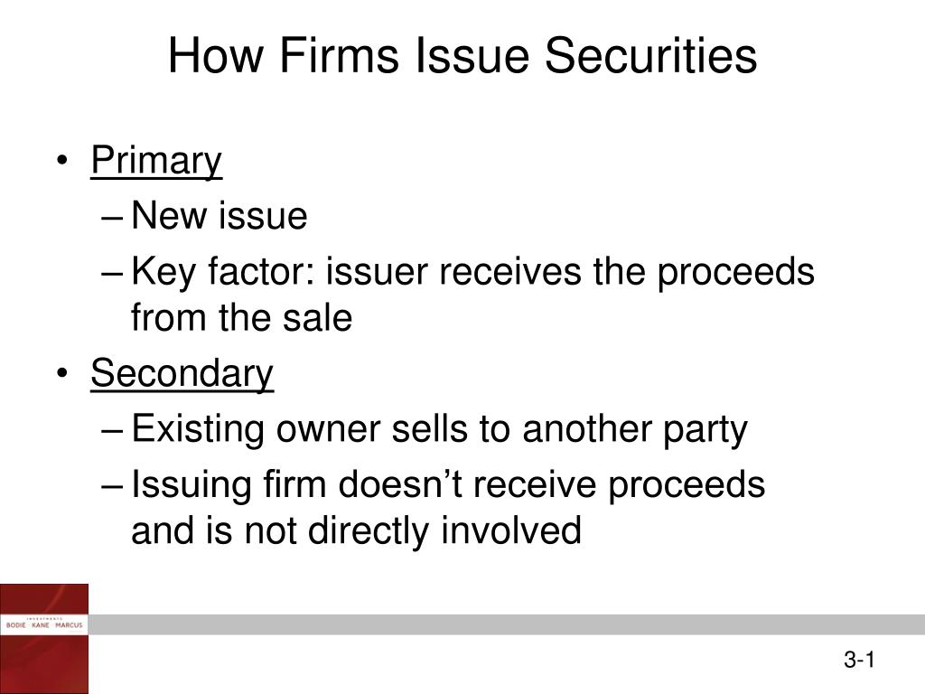 PPT - How Firms Issue Securities PowerPoint Presentation, free download ...