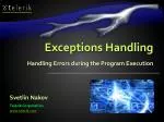 PPT - 17. Python Exceptions Handling PowerPoint Presentation, free download - ID:6302922