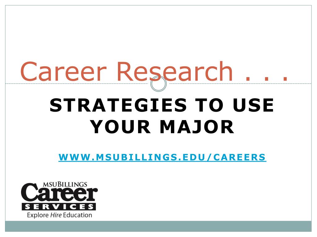 PPT - Career Research . . . PowerPoint Presentation, free download - ID ...