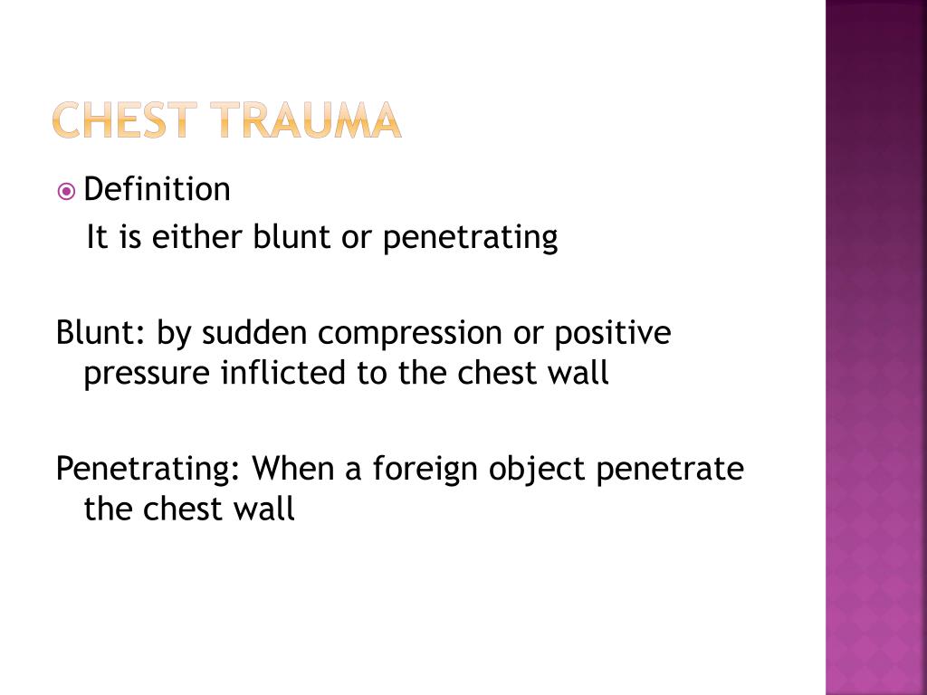 PPT - Chest trauma PowerPoint Presentation, free download - ID:2743884