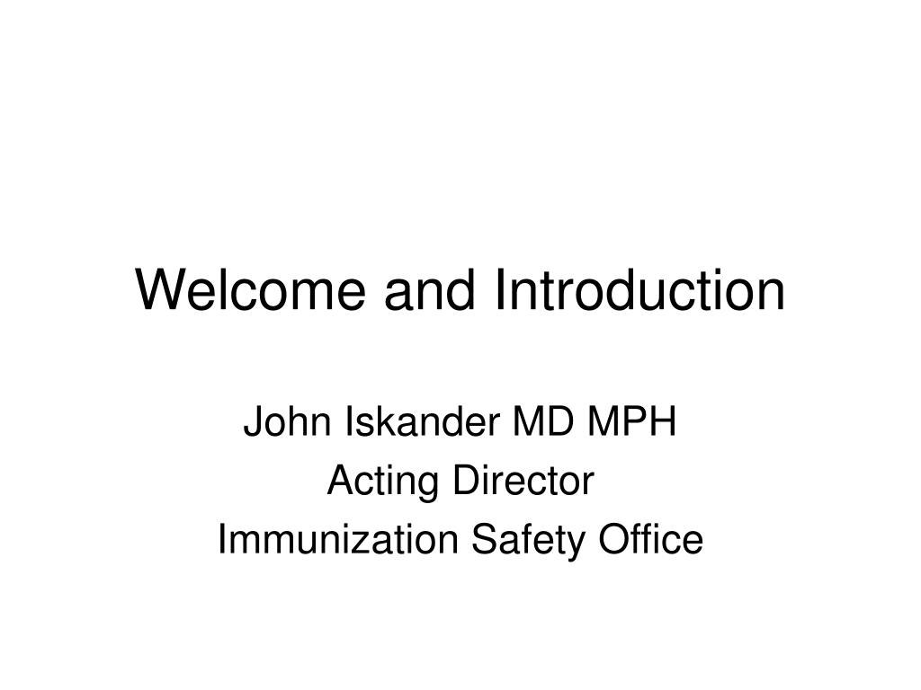 PPT - Welcome and Introduction PowerPoint Presentation, free download ...