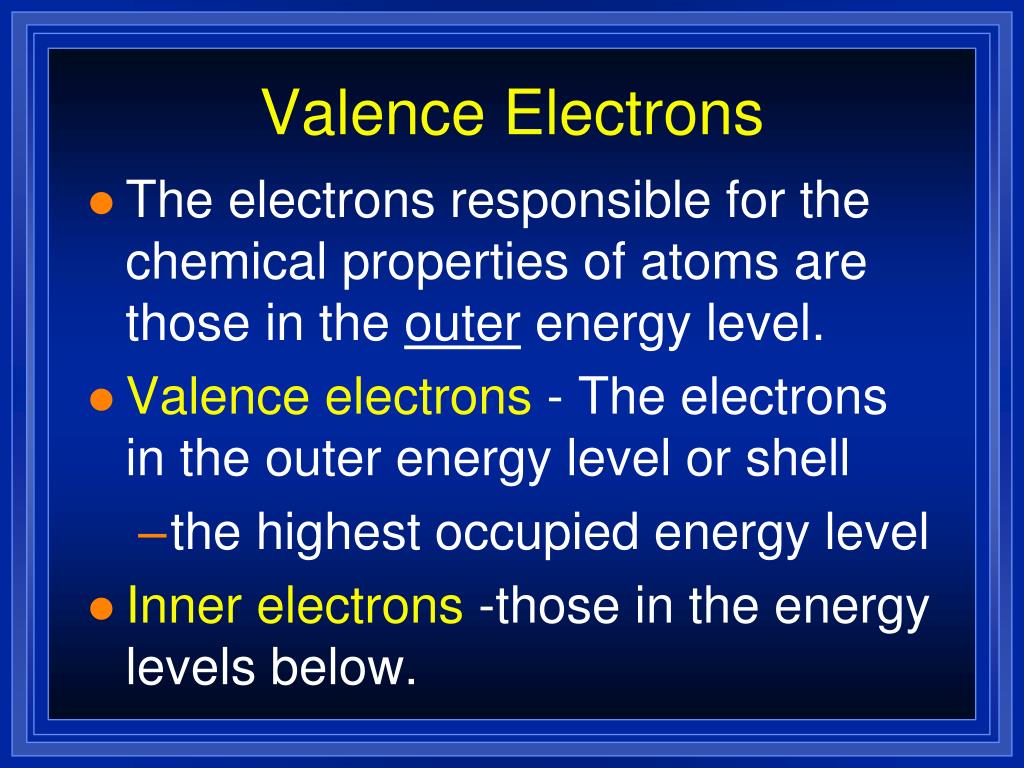 PPT - Valence Electrons PowerPoint Presentation, free download - ID:2744721