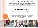PPT - WHO definition of health PowerPoint Presentation, free download ...