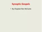 PPT - The Synoptic Gospels An Index of Themes PowerPoint Presentation ...