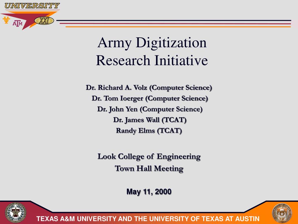 PPT - Army Digitization Research Initiative PowerPoint Presentation ...