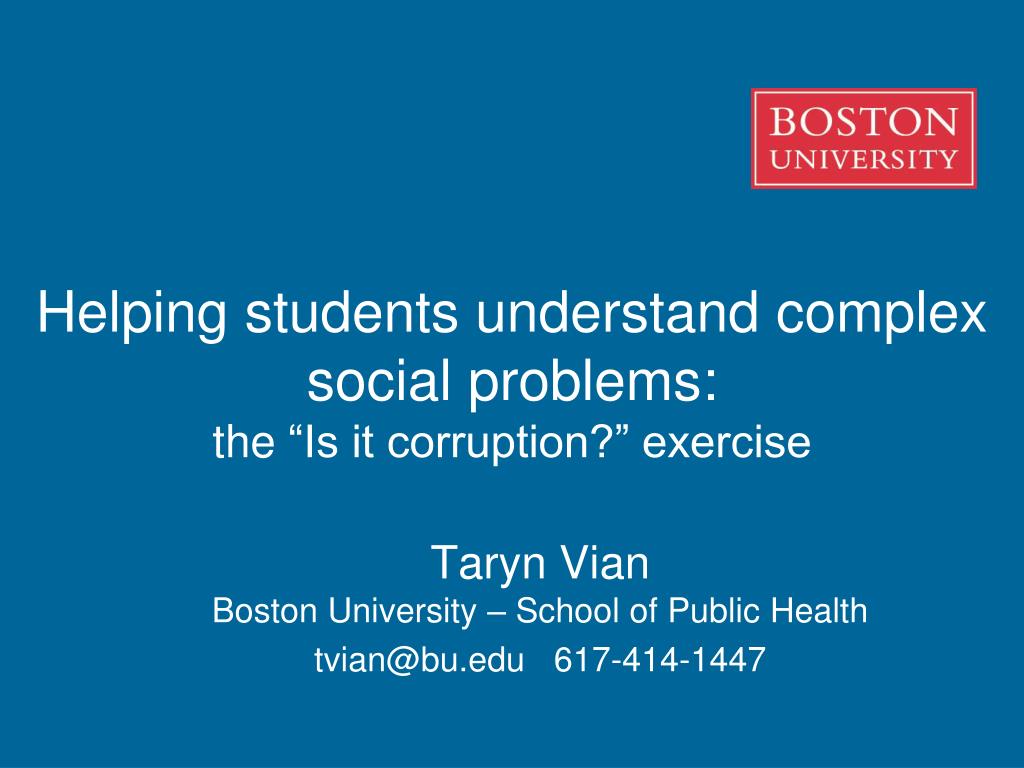 PPT - Helping students understand complex social problems: the “ Is it ...