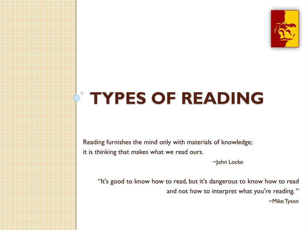 PPT - Types of Reading PowerPoint Presentation, free download - ID:2746847
