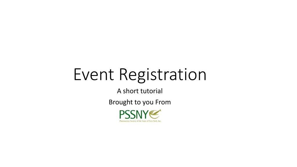 PPT - Event Registration Tutorial - A Step-by-Step Guide PowerPoint ...