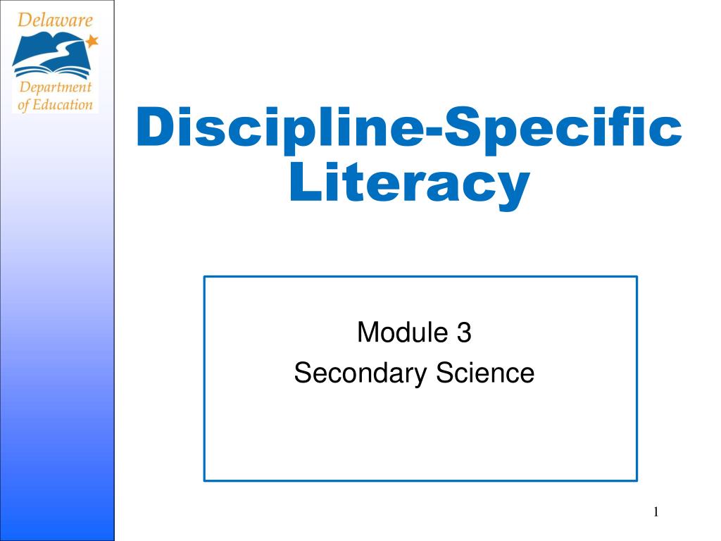PPT - Discipline-Specific Literacy PowerPoint Presentation, free ...