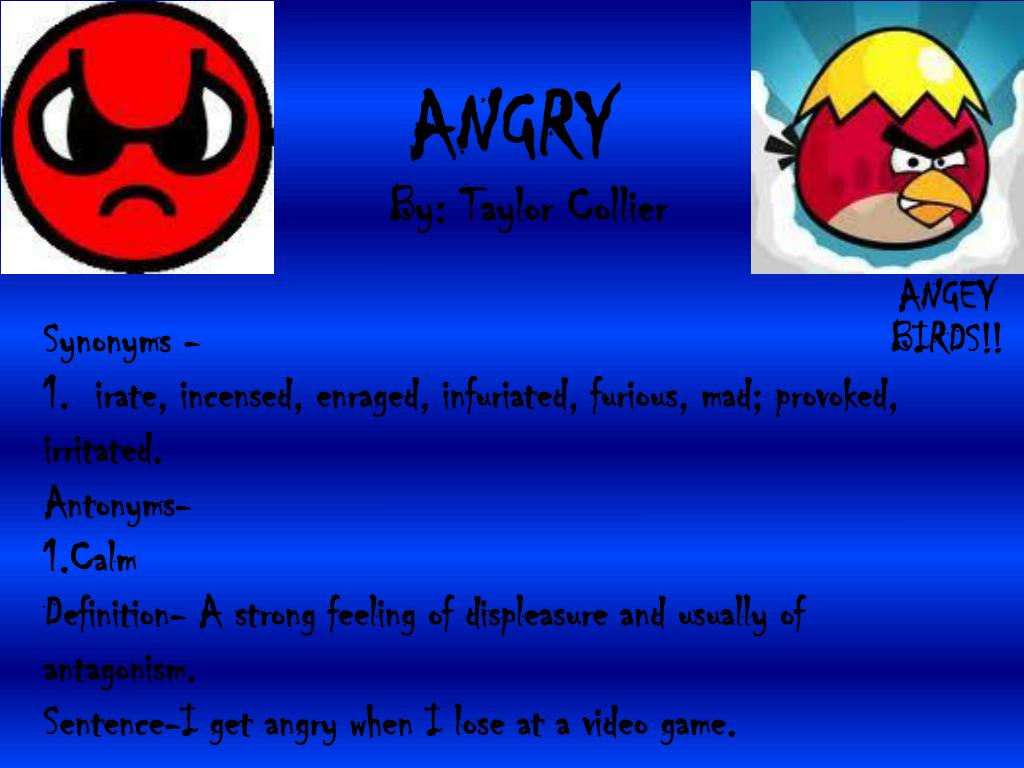 PPT - ANGRY PowerPoint Presentation, free download - ID:2750718
