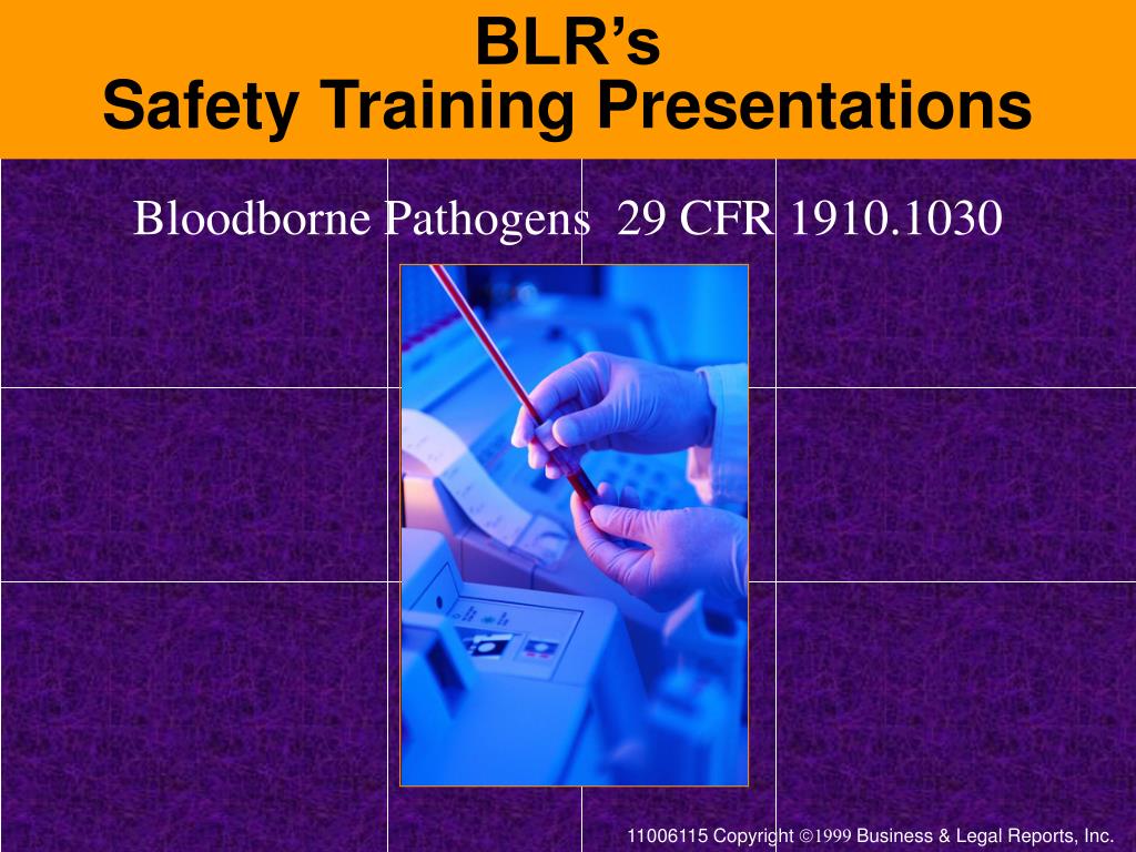 PPT - BLR’s Safety Training Presentations PowerPoint Presentation, free ...