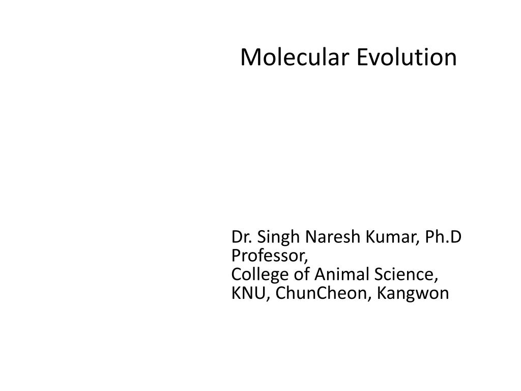 PPT - Molecular Evolution PowerPoint Presentation, free download - ID ...