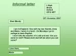 PPT - INFORMAL LETTER WRITING PowerPoint Presentation, free download ...