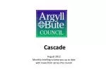 PPT - Cascade theory PowerPoint Presentation, free download - ID:4049741