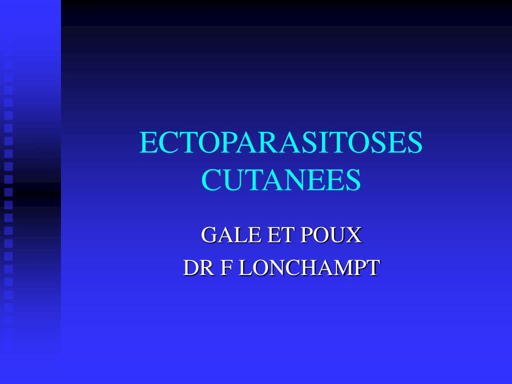 PPT - ECTOPARASITOSES CUTANEES PowerPoint Presentation, free download - ID:2754190