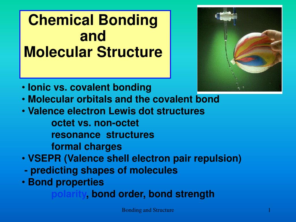 PPT - Chemical Bonding and Molecular Structure PowerPoint Presentation ...