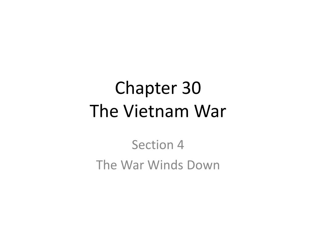 PPT - Chapter 30 The Vietnam War PowerPoint Presentation, free download ...