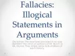 PPT - Fallacies of Arguments PowerPoint Presentation, free download ...