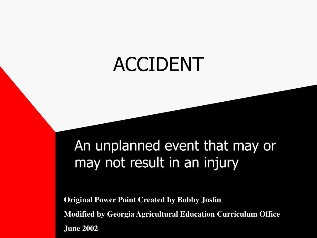 PPT - ACCIDENT PowerPoint Presentation, free download - ID:2756514