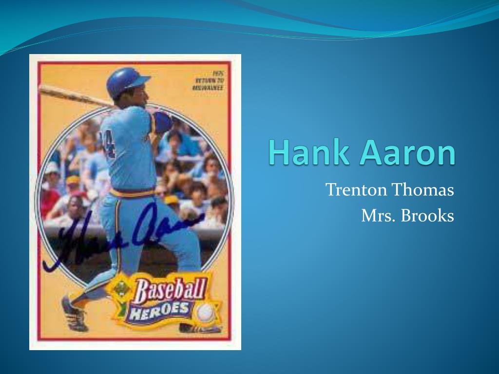 PPT - Hank Aaron PowerPoint Presentation, free download - ID:2758970