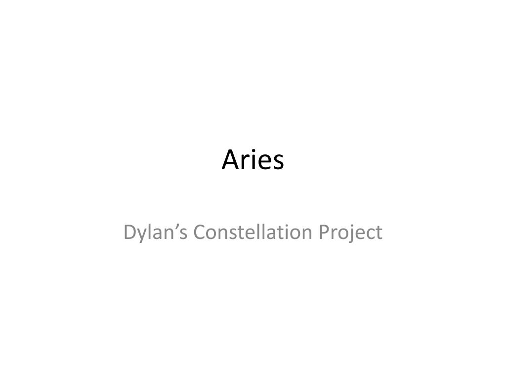 PPT - Aries PowerPoint Presentation, free download - ID:2759414