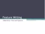 PPT - Feature Writing PowerPoint Presentation, free download - ID:5380571